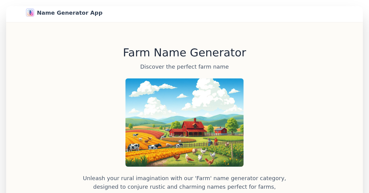 Farm name generator