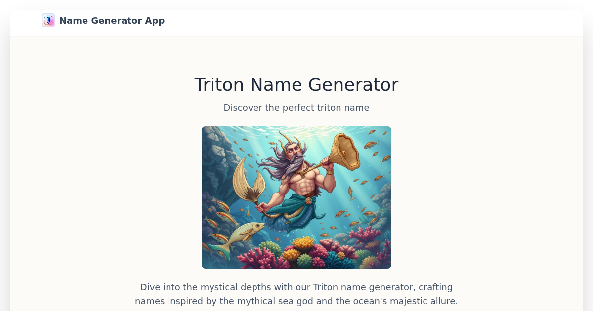 Triton name generator